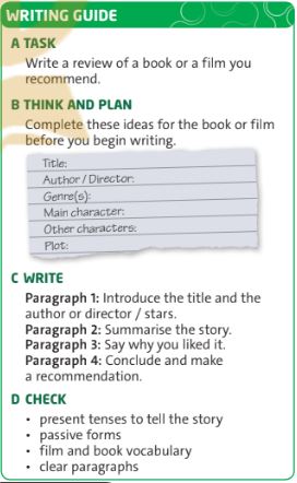 Writing Unit 8 lớp 8 On screen - Trên màn hình